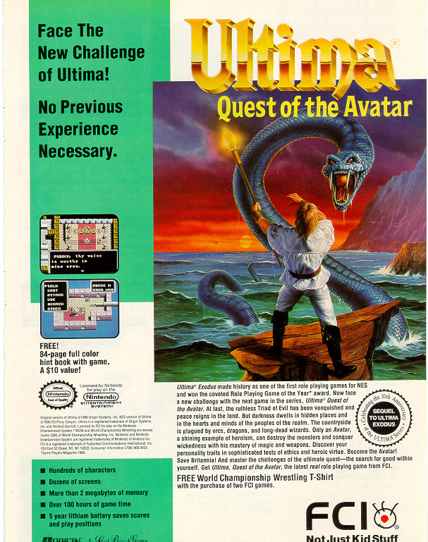 Ultima Quest of the Avatar - NES